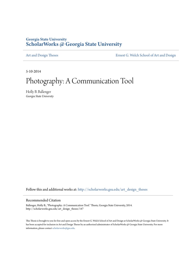 Photography: A Communication Tool | PDF | Media (Communication) | Activism