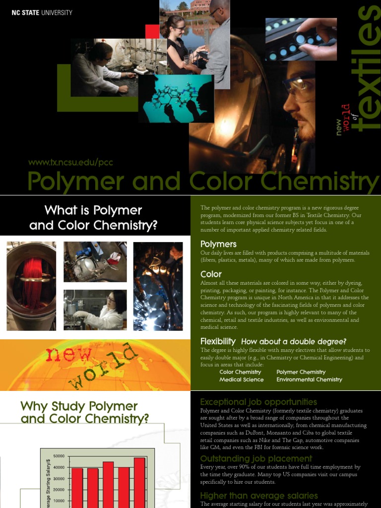 Polymer and Color Chemistry: NC State University | PDF | Graduate ...
