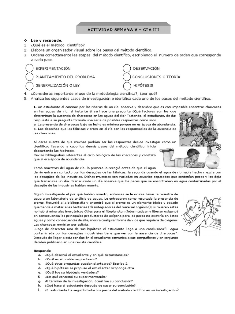Actividades de Metodo Cientifico Lemm | Método científico | Hipótesis