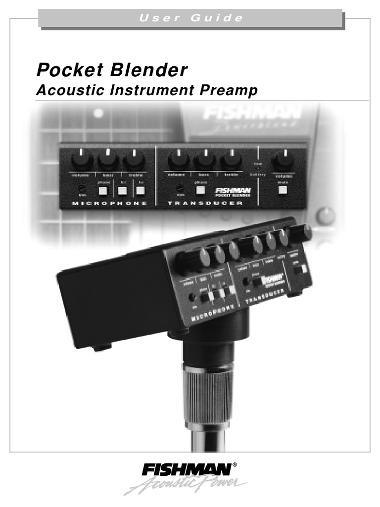 Pocket Blender User Guide | PDF | Microphone | Equalization (Audio)