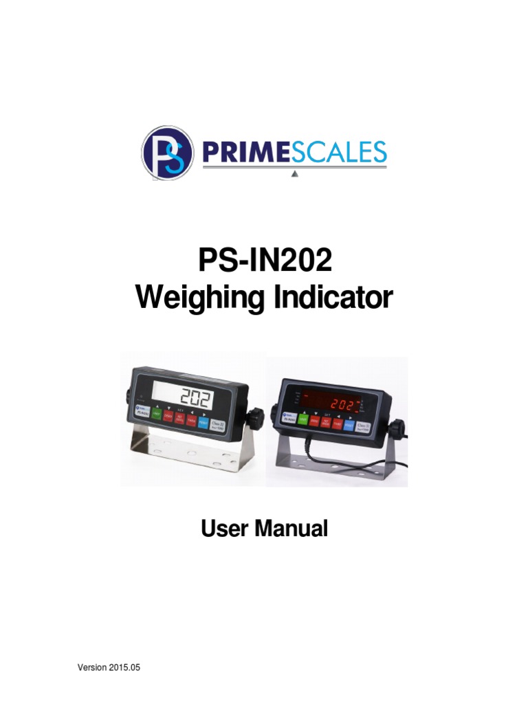 Prime Scales Ps-In 202 | Electrical Connector | Menu (Computing)