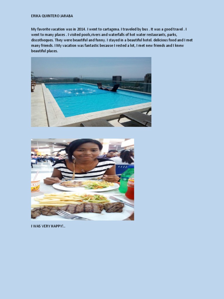 My Favorite Vacation Was in 2014 | PDF | Poetry | Art