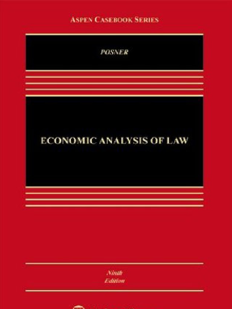 (Law and Economics) Richard Posner-Economic Analysis of Law-Wolters ...