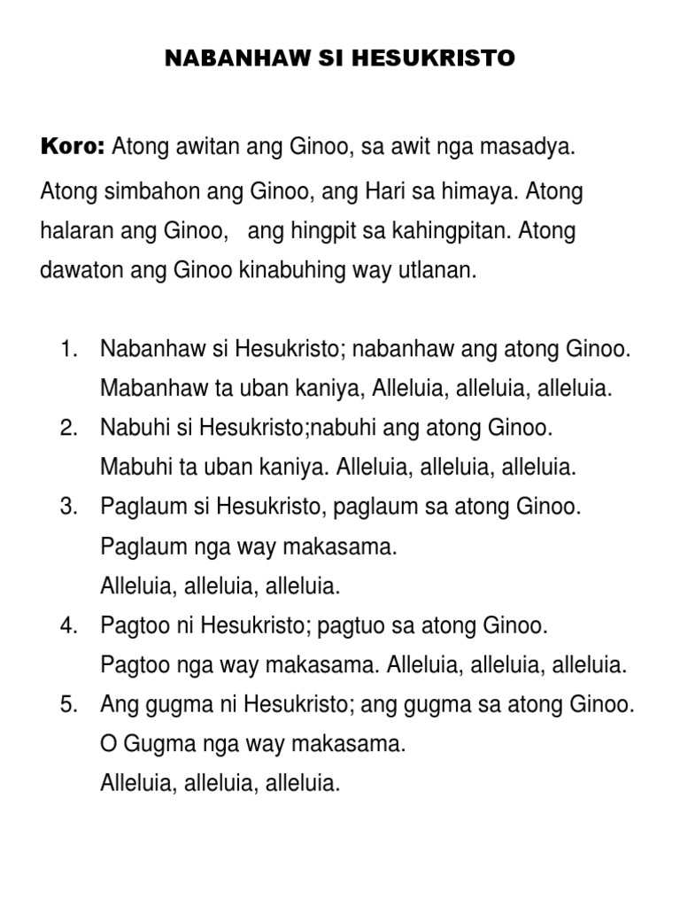 Nabanhaw Si Hesukristo | PDF