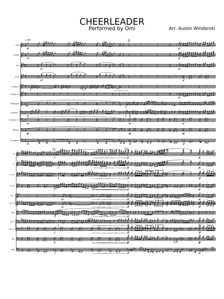 Cheerleader: Performed by Omi | PDF | Musical Instruments | Music ...