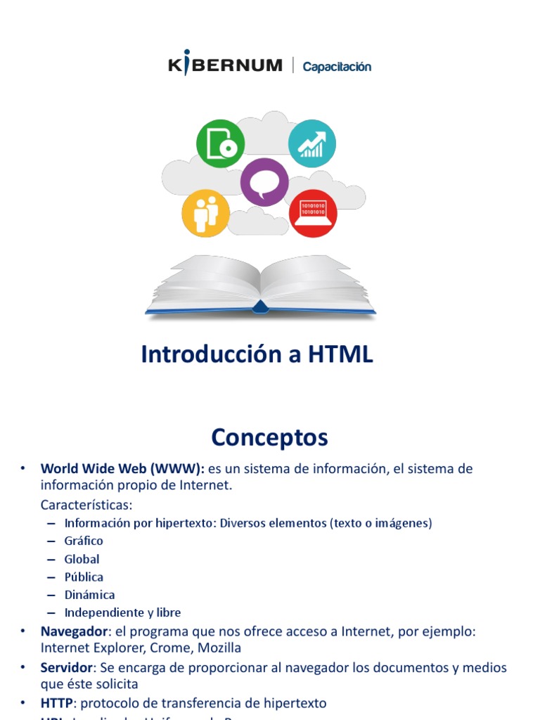 Introduccion A HTML | PDF | HTML | Red mundial