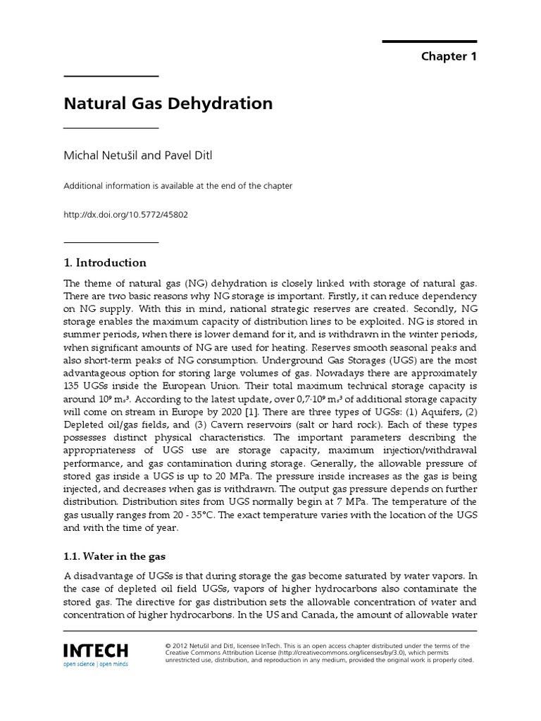 InTech Natural Gas Dehydration 2 | PDF | Adsorption | Nozzle