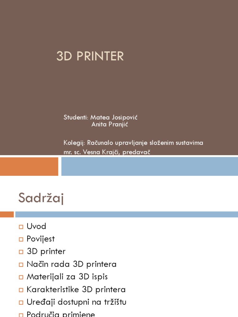 3d Printer Pdf