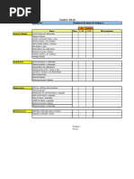 Checklist Orden Limpieza | PDF | Comida y bebida | Inicio