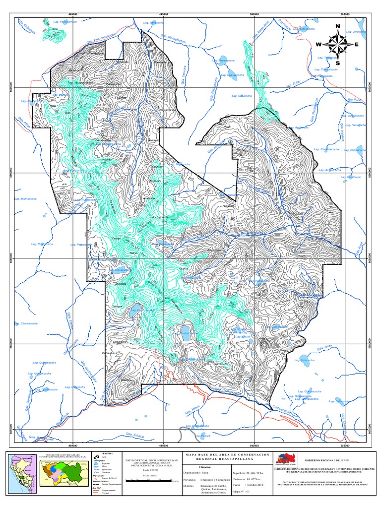 Mapa Base Del ACR Huaytapallana | PDF