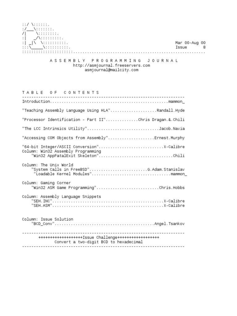 Assembly Programming Journal 8 | PDF | Assembly Language | Control Flow
