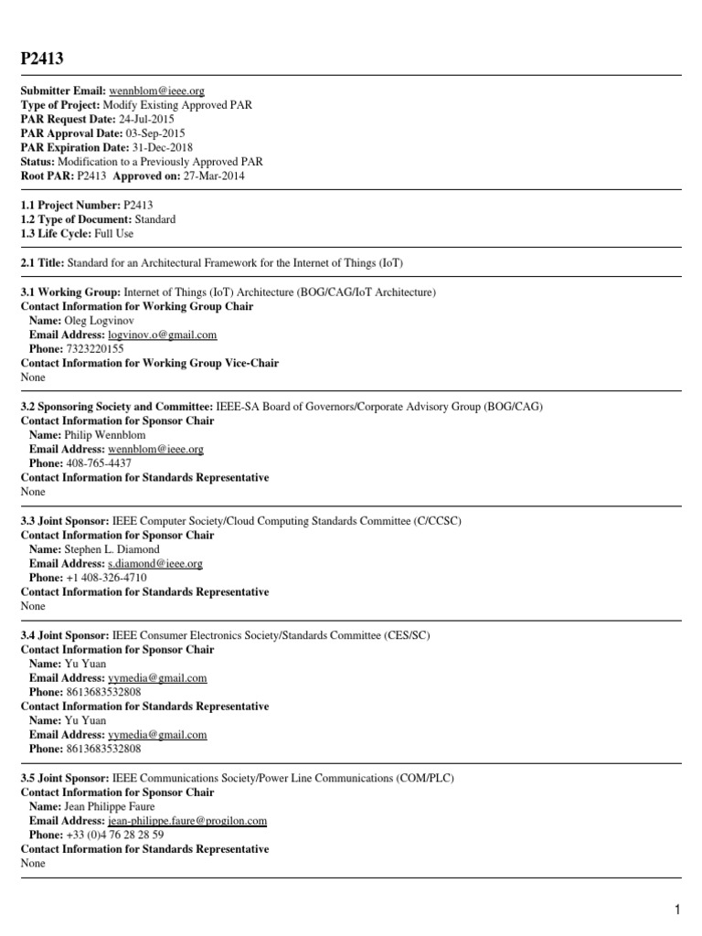 P2413 | PDF | Iso/Iec Jtc 1 | Internet Of Things