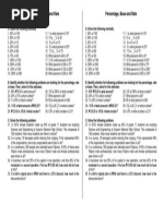 Percentage, Base Rate Worksheet (Business MAth) | PDF | Percentage