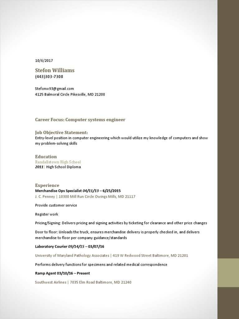 Resume Final | PDF