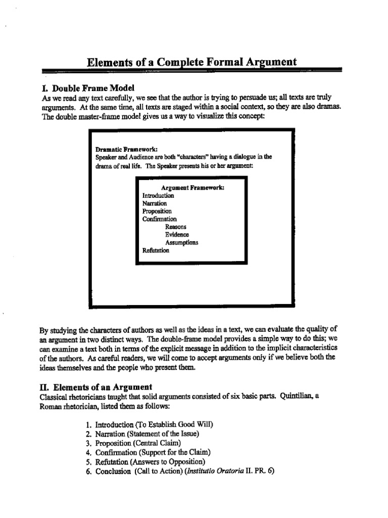 03-Elements of A Complete Formal Argument | PDF