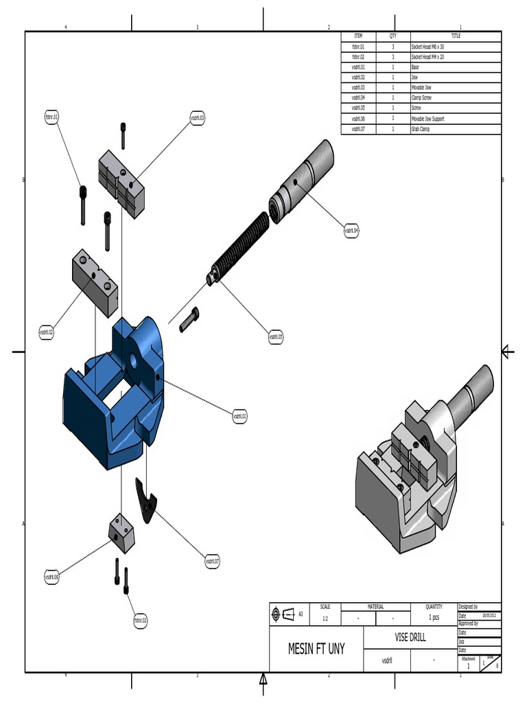 Proses Pemesinan Lanjut Job Sheet Ragum | PDF