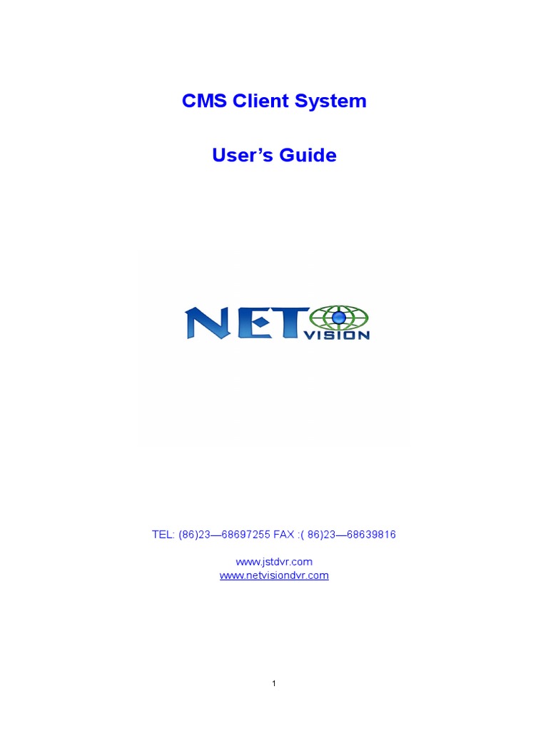 CMS Client System Guide | PDF | Ip Address | Port (Computer Networking)