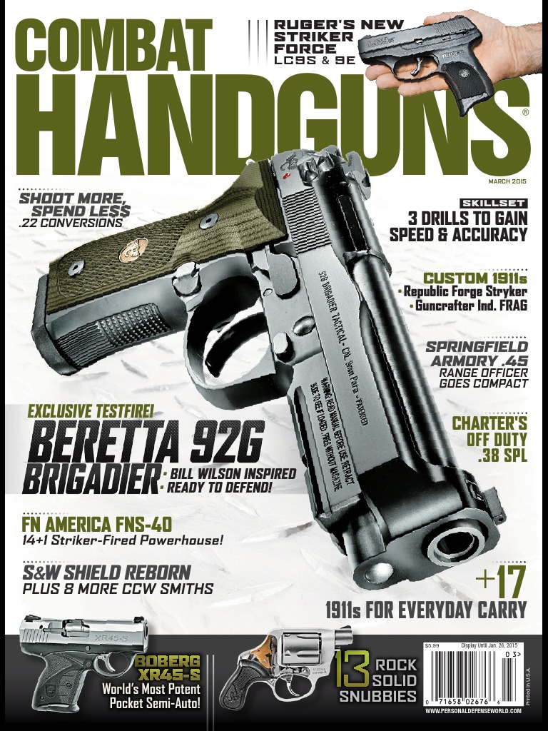 Combat Handguns - March 2015 USA PDF | PDF | Handgun | Trigger (Firearms)