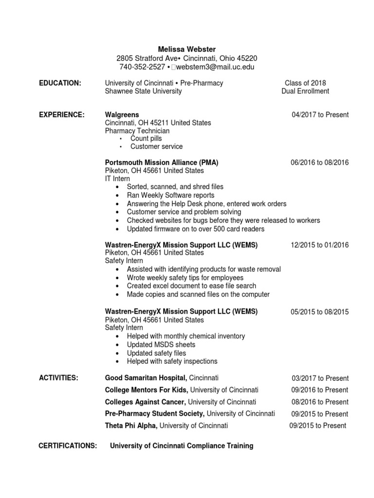 Resume 1 | PDF | Computing | Security