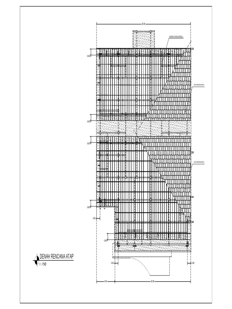 Denah Rencana Atap: Rangka Atap Baja Ringan | PDF