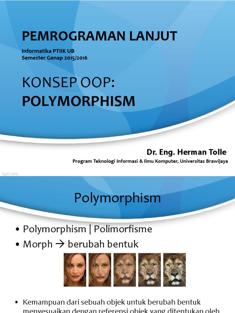 Pl 07 Oop Polimorfisme Inheritance Object Oriented