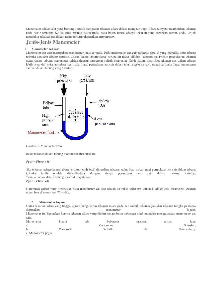 Kel. 4 Manometer | PDF