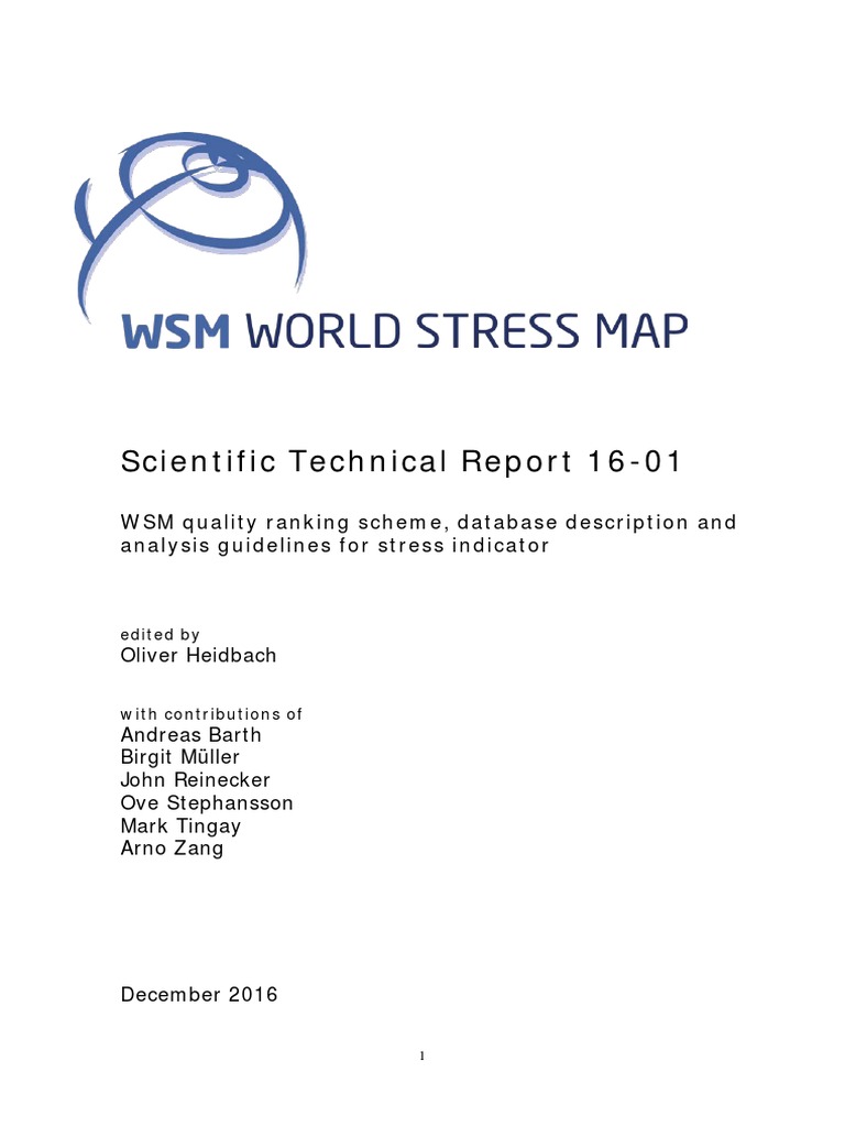 World Stress Map | PDF | Stress (Mechanics) | Mechanics