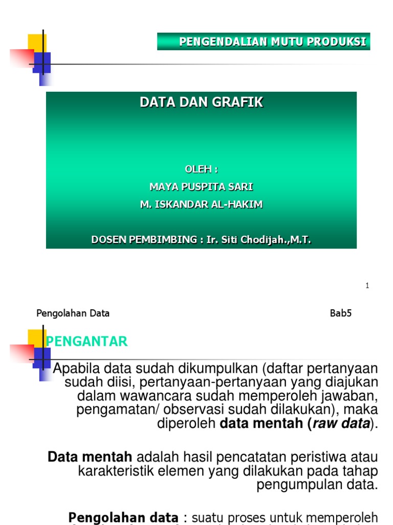Presentasi Data & Grafik | PDF