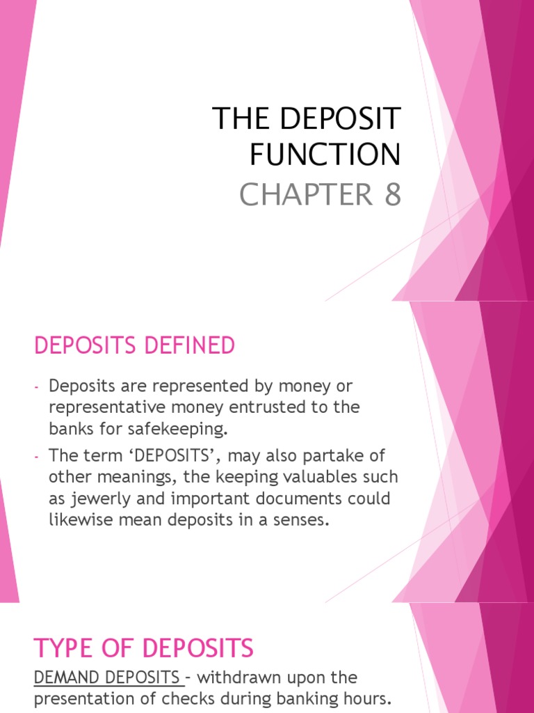 Understanding Bank Deposits and Tellers | PDF | Deposit Account | Cheque