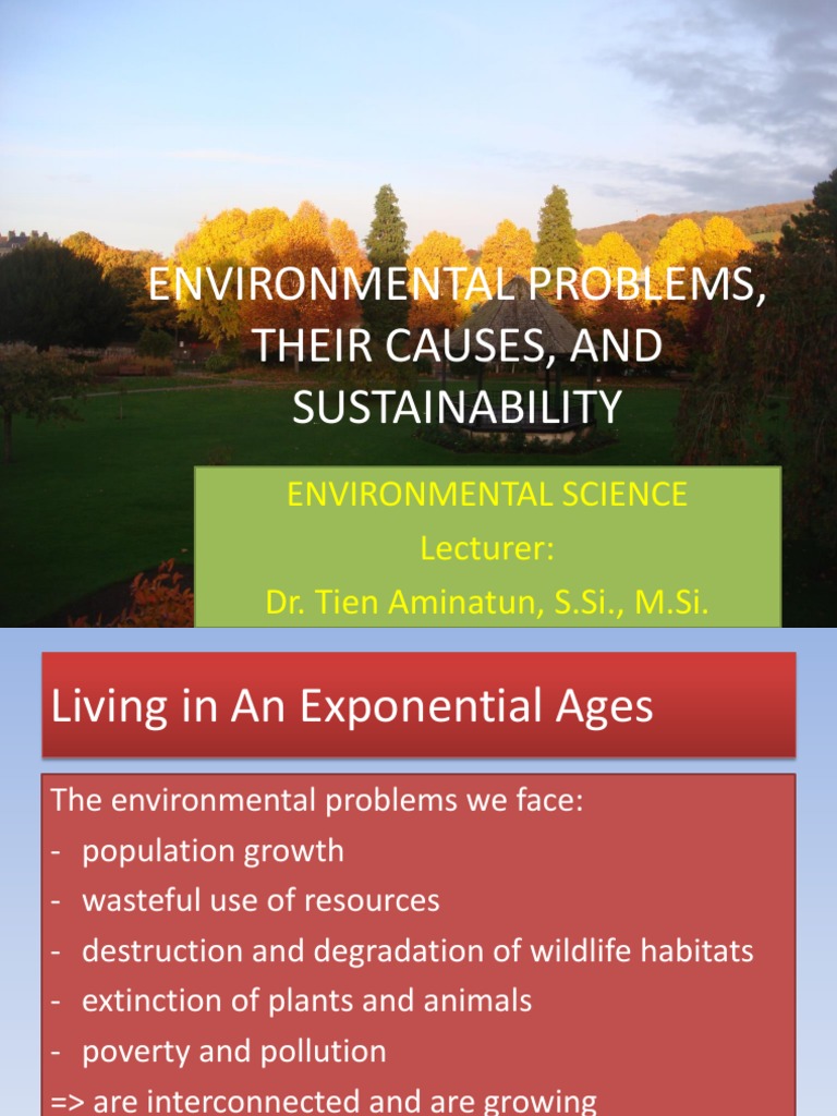 Environmental Problems, Their Causes, and Sustainability | PDF ...