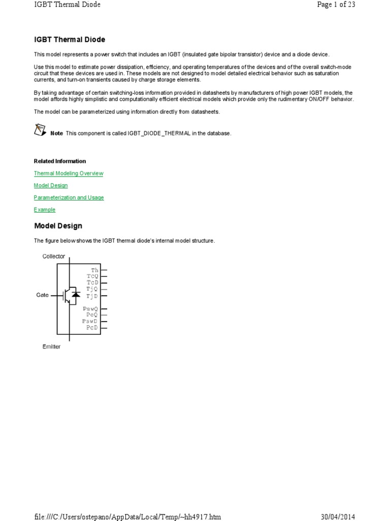 Multisim Thermal Modeling | PDF | Diode | Direct Current