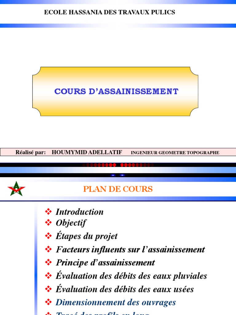 Cours Assainissement | PDF | Assainissement | Hydrologie
