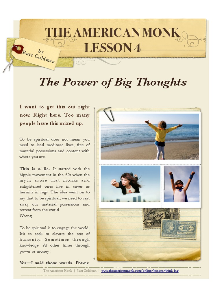 Lesson 4 Text Companion | PDF | Law Of Attraction (New Thought) | Dream