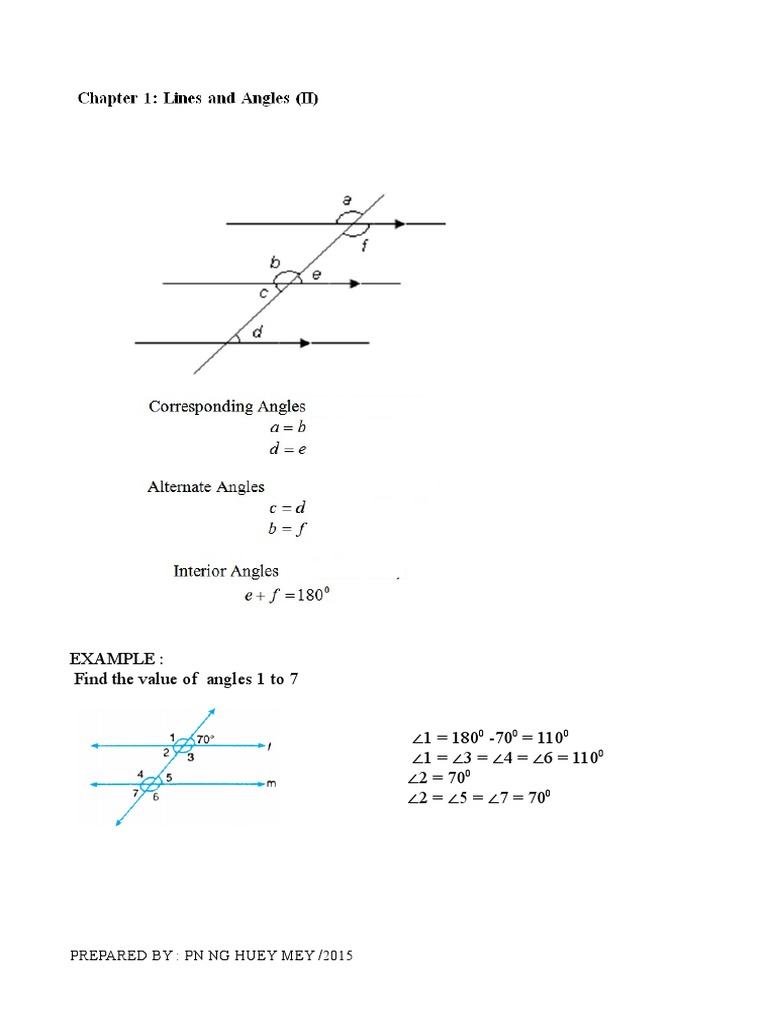 MODULE - Lines & Angle | PDF