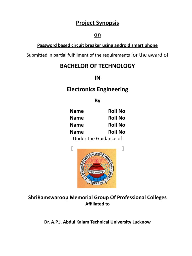 Password Based Circuit Breaker | Download Free PDF | Electric Power ...