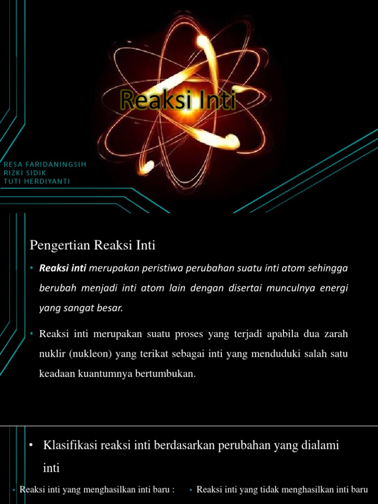 Klasifikasi dan Mekanisme Reaksi Inti | PDF