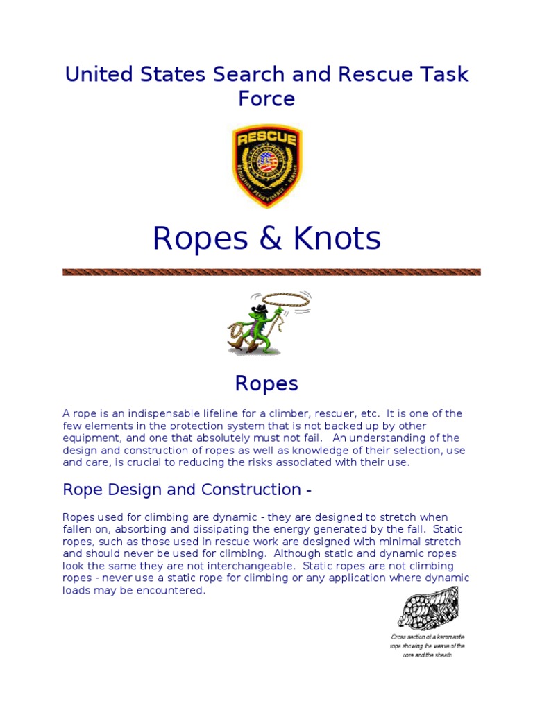 Ropes and Knots | PDF | Rope | Knot