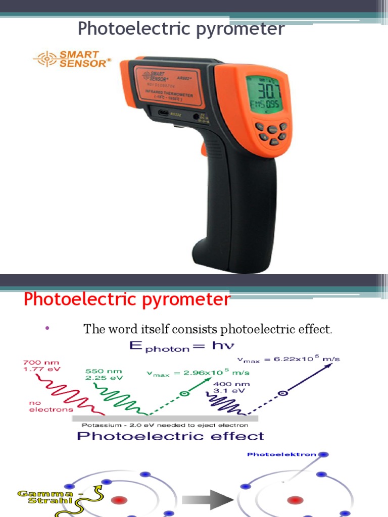 Photoelectric Pyrometer | PDF | Photoelectric Effect | Band Gap