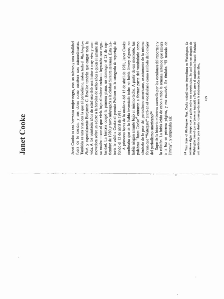 Caso Janet Cooke | PDF