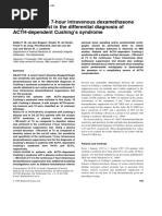 Acth Stimulation Testing Protocol Canine | PDF | Health Care | Medical ...