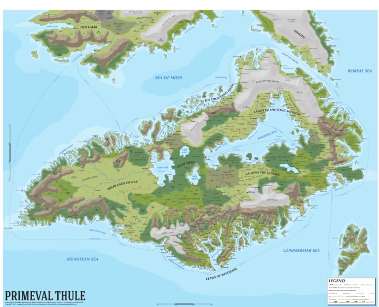 Primeval Thule Continent Map | PDF