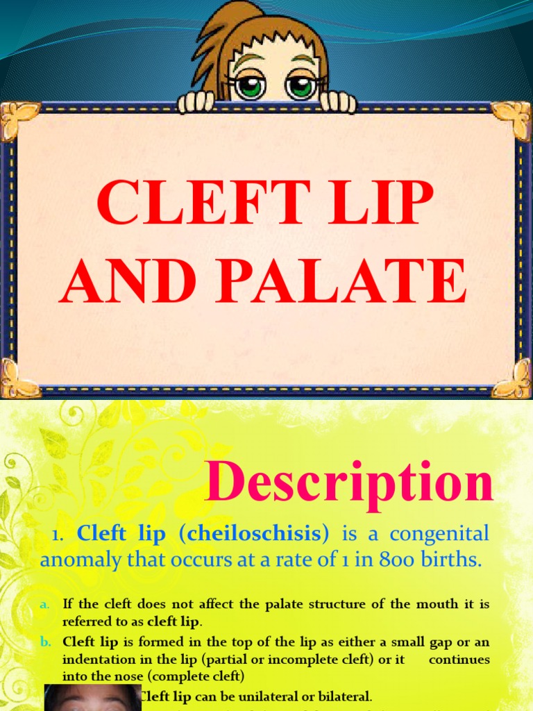 Cleft Lip and Palate | PDF | Diseases And Disorders | Human Anatomy