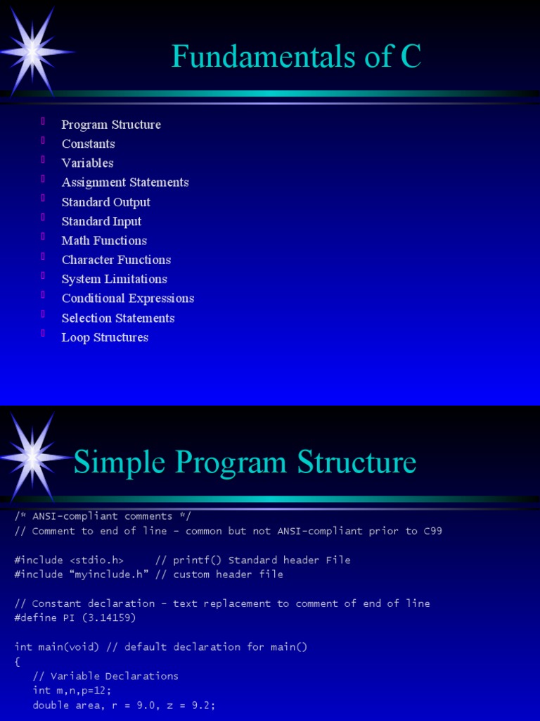 C Fundamentals | Download Free PDF | Integer (Computer Science ...
