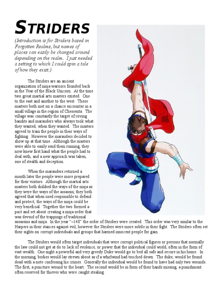 STRIDER Character Class | Dwarf (Dungeons & Dragons) | Blade