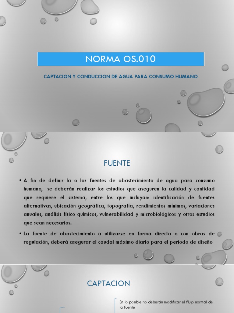 Norma Os10 | PDF | Bomba | Agua subterránea