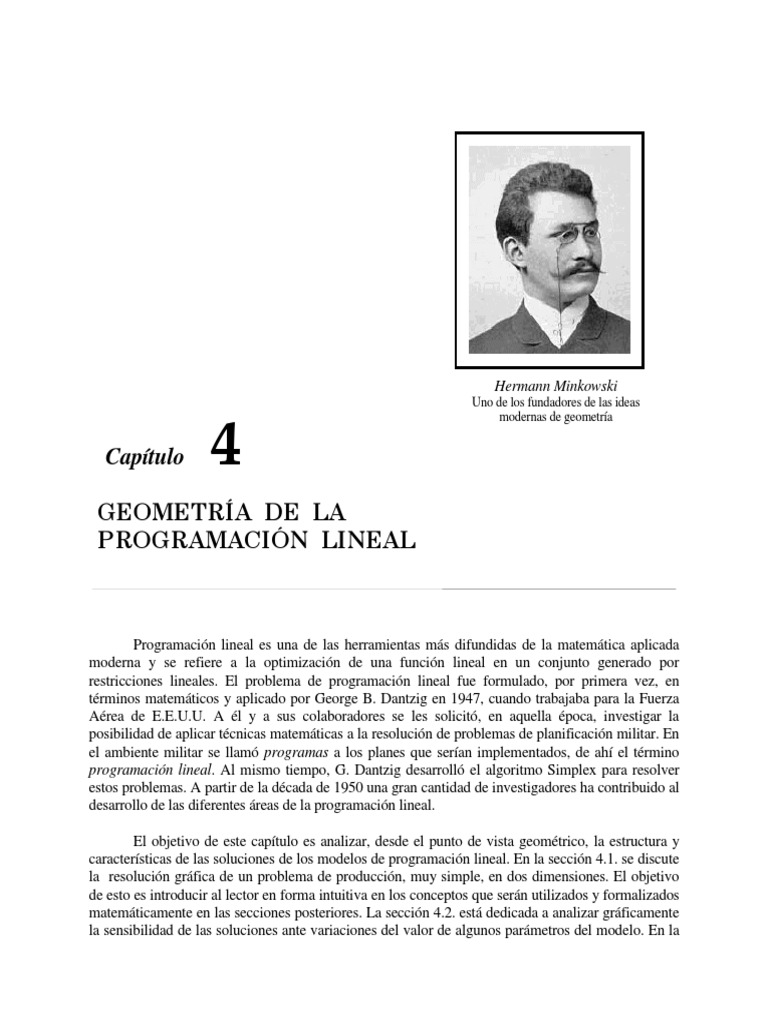 Capitulo 4 | PDF | Conjunto convexo | Programación lineal