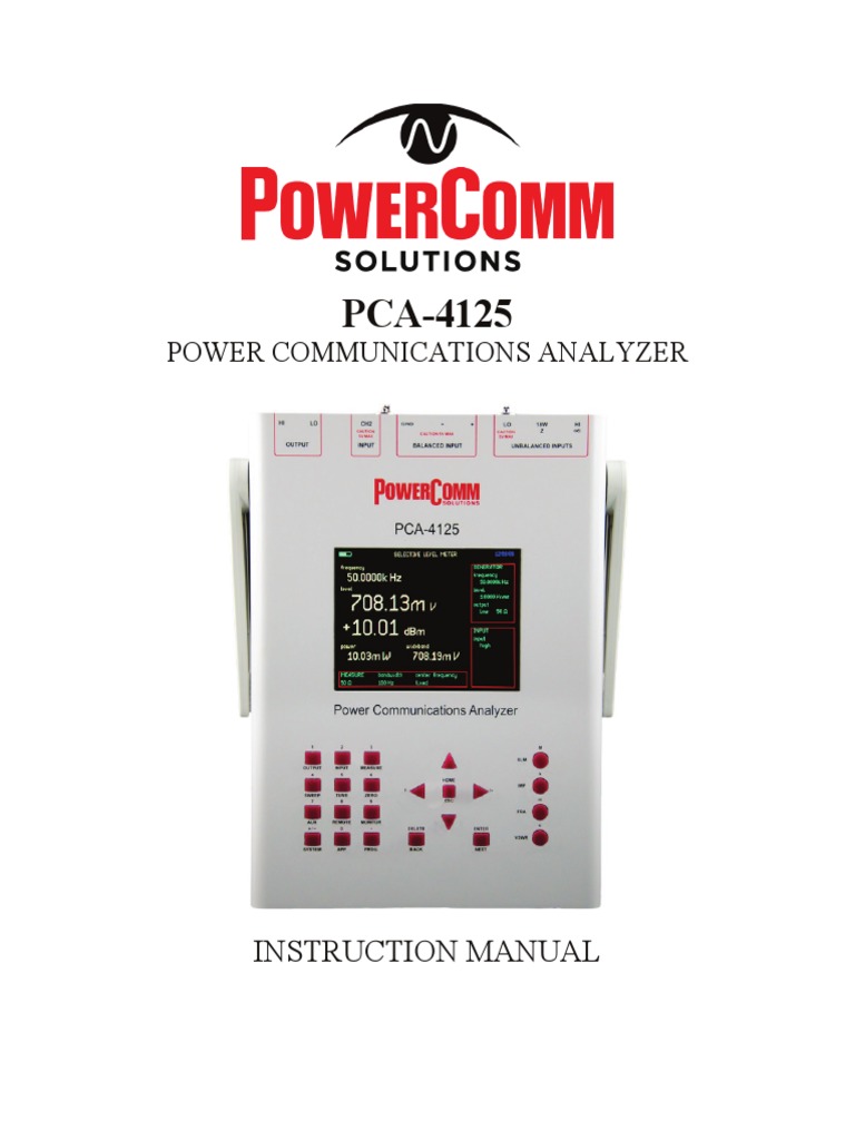 PCA-4125 Manual Rev 021 | PDF | Electrical Impedance | Amplitude