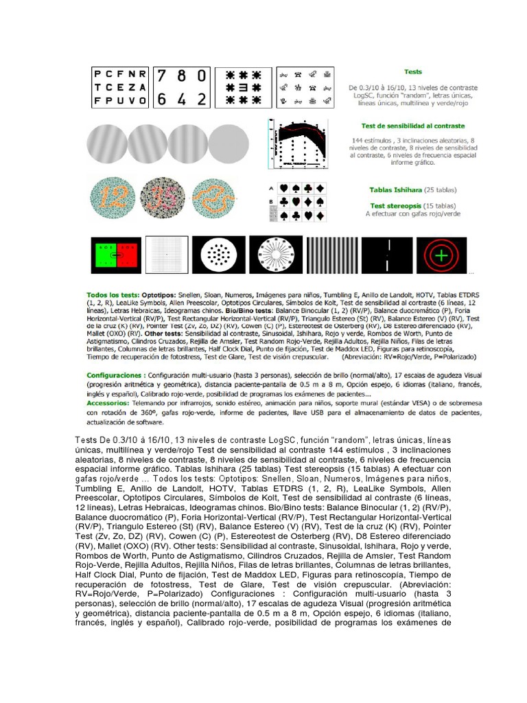 Nombres de Tests de Visión | PDF