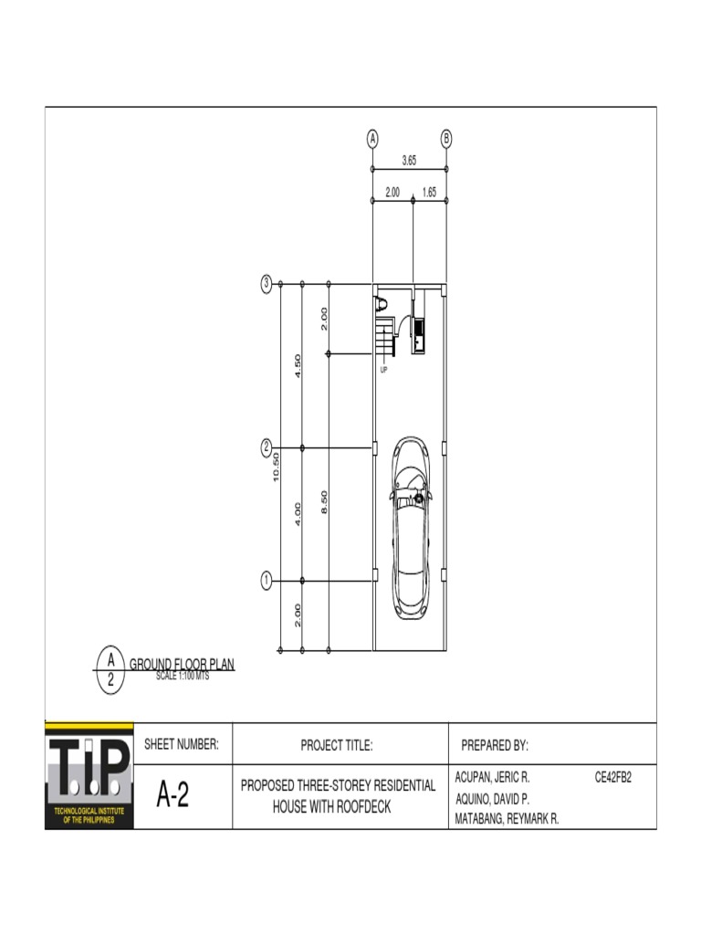 Ground Floor Plan: Sheet Number: Project Title: Prepared by | PDF