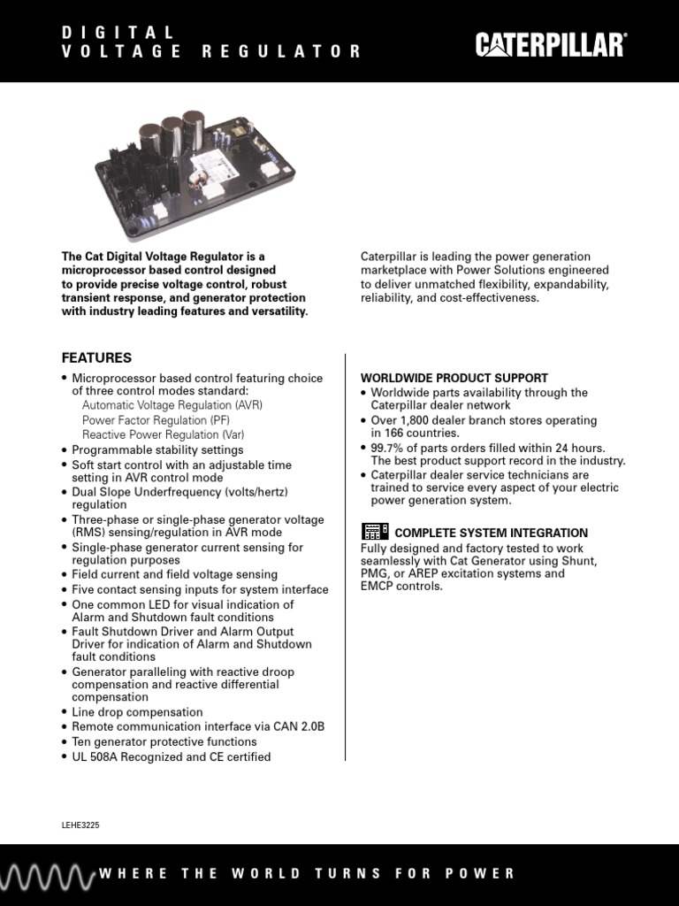 Caterpillar CDVR LEHE3225 PDF | PDF | Electric Power | Power (Physics)